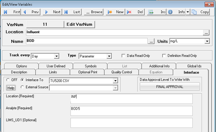Supported Variable Configuration for Interface Q12351 [Q12362]